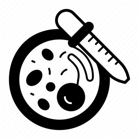 Microbiology Microorganism Bacteria Analysis Experiment Testing Eye Dropper Icon