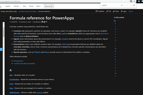 Power Apps Functions And Expressions