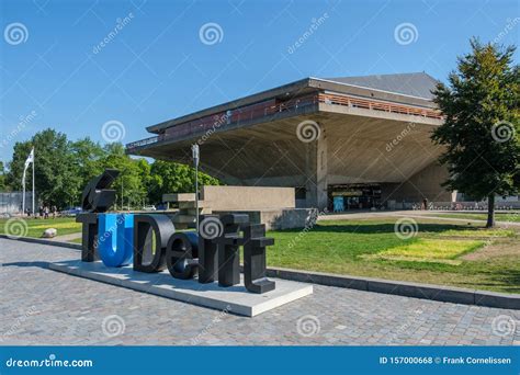 Logo Of The Delft University Of Technology On The Campus Netherlands Editorial Photo