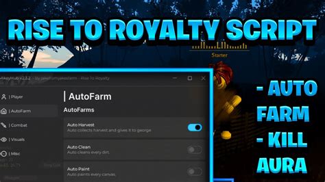 New Best Rise To Royalty Script Pastebin Roblox Auto Farm And Kill Aura Exploit Youtube