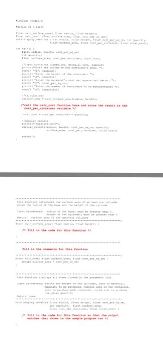 Solved I Need A Help To Write The C Programming Code Of This