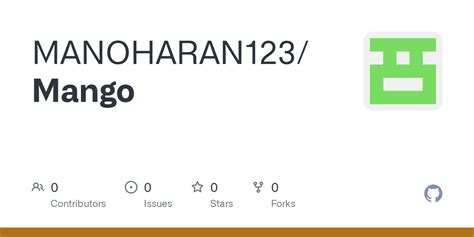 github manoharan123 mango