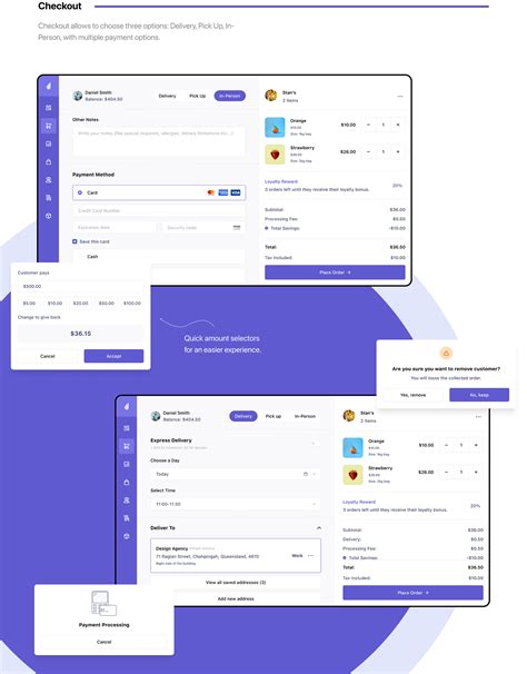 pos web app ui ux design on behance