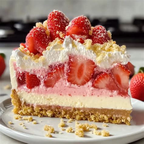 Irresistible Strawberry Shortcake Cheesecake Thats Easy To Make