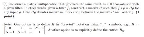 c construct a matrix multiplication that produces