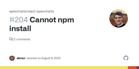 Cannot Npm Install Issue Apexcharts React Apexcharts GitHub
