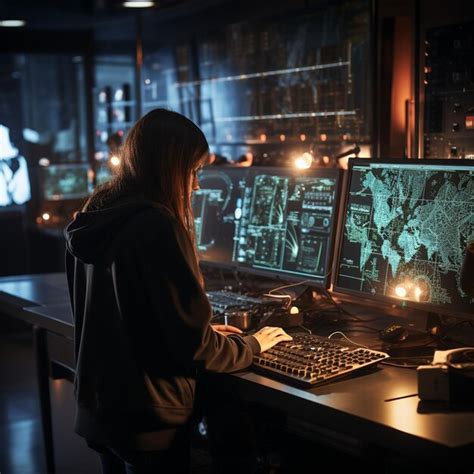 Premium AI Image Computer Network