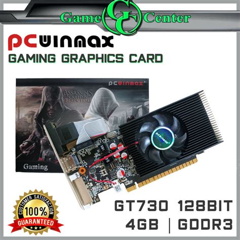 Pcwinmax Gt730 4gb 128bit 2gb 64bit Ddr3 Single Fan Gaming Graogics Card For Desktop Pc