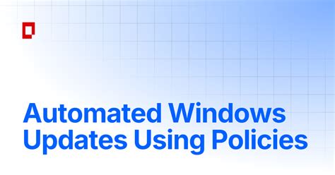 Automated Windows Updates Using Policies Faronics Deploy Documentation
