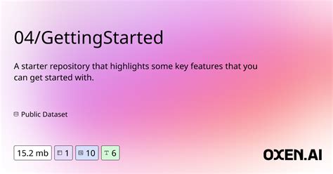 04 Gettingstarted Datasets At Oxen Ai
