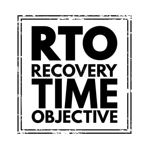 Rto Recovery Time Objective Amount Of Real Time Has To Restore Its