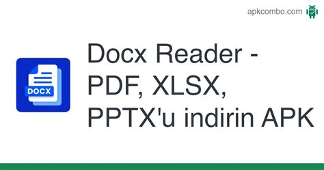 Docx Reader Pdf Xlsx Pptx Apk Android App Ücretsi̇z İndi̇ri̇n