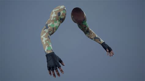 artstation fps first person arms 01 b game assets