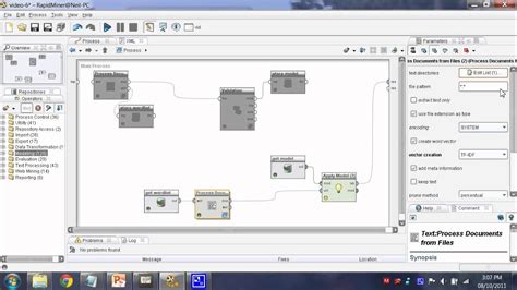 rapidminer text mining 6 applying model to new documents youtube