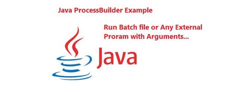 Java Processbuilder To Launch A Bat File With Arguments