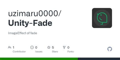 Github Uzimaru0000unity Fade Imageeffect Of Fade