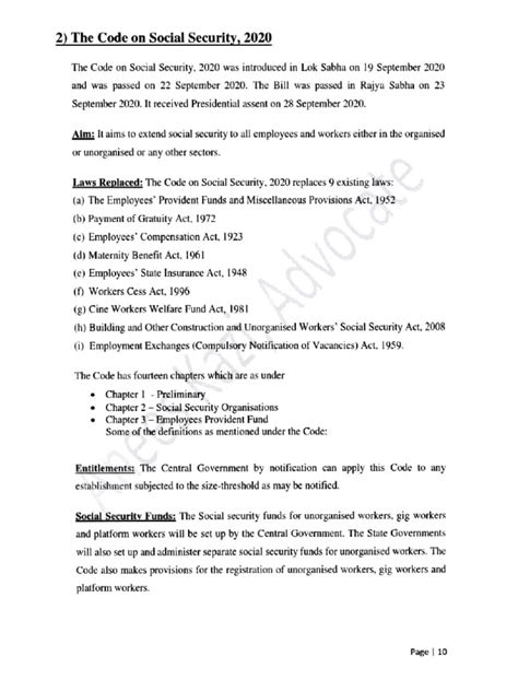 Social Security Code 2020 Pdf
