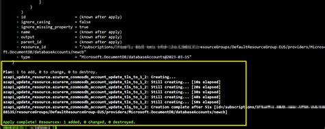 Terraform How To Set Minimum Tls Version In Azure Cosmos Stack Overflow