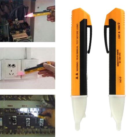 Led Light Ac Electric Voltage Tester Volt Test Pen Detector Sensor 90