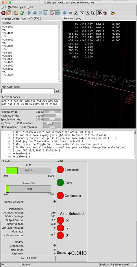 how to map numeric value to a string for pyvcp ui display linuxcnc