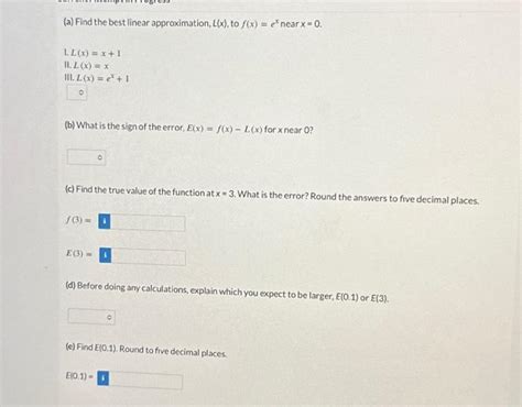 Solved A Find The Best Linear Approximation Lx To
