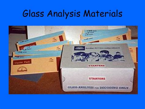 Ppt The Glass Analysis Powerpoint Presentation Free Download Id1280622