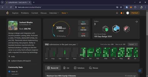Sushant Bhadra On Linkedin Leetcode Coding Softwareengineering