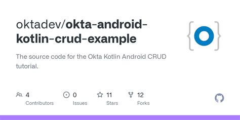 Github Oktadevokta Android Kotlin Crud Example The Source Code For