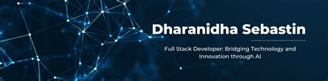 dharanidha sebastin full stack developer and module lead at datapattern
