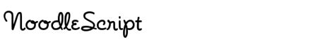 Noodlescript Font