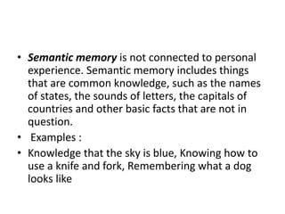 Types Of Memory PPTX