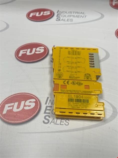 Beckhoff EL1904 4 Channel Digital Input 24V DC FUS Industrial