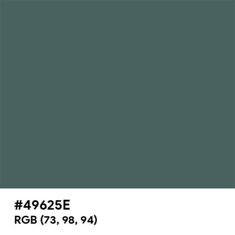 Mud Green Color Hex Code Is 49625e