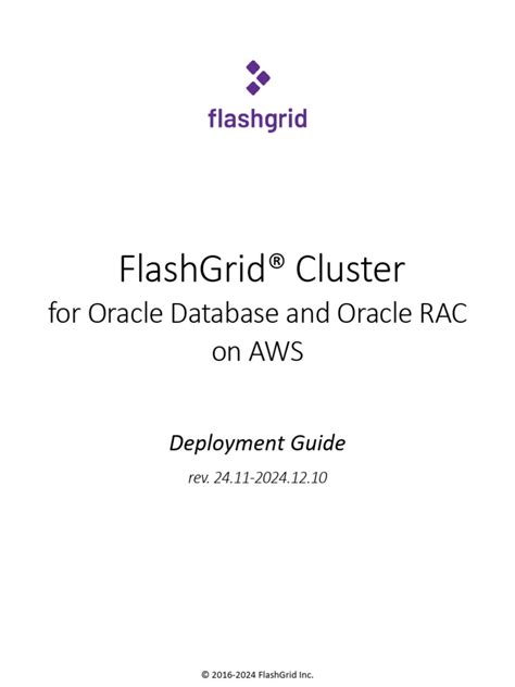 Flashgrid Cluster 2411 For Oracle Rac On Aws Deployment Guide Pdf