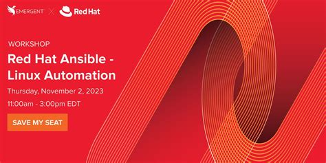 Red Hat Ansible Workshop Linux Automation November 2 2023 Online