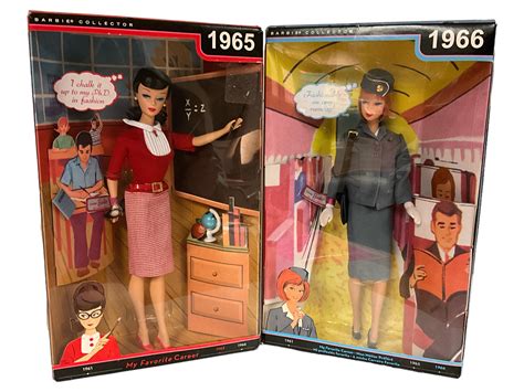 Lot 2 2009 “1965 And 1966 My Favorite Career” Barbies