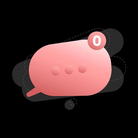 Empty Chat UI Dark Mode Illustration Vector Art At Vecteezy