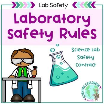 Lab Safety Rules Contract By Scientific Explorers TPT