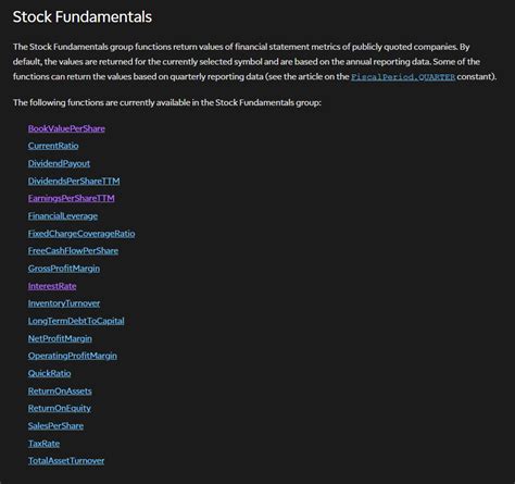 Financial Fundamentals Labels For Thinkorswim Usethinkscript Community