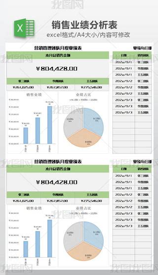 团队业绩对比表专题模板 团队业绩对比表图片素材下载 我图网