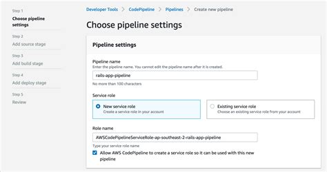 Create Codepipeline For Rails Project Salzam