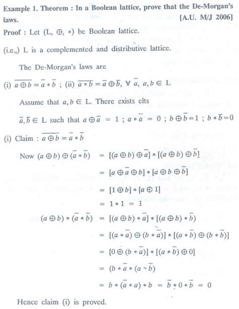 Boolean Algebra Lattices And Boolean Algebra Discrete Mathematics
