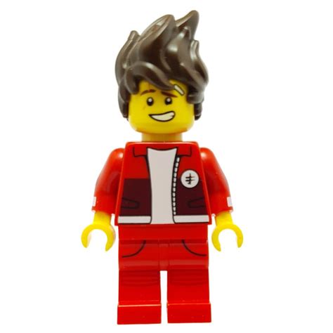 Lego Set Fig 002962 Kai With Hair And Open Red Jacket Lego Ninjago