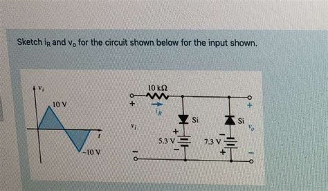 Solved Sketch IR And V For The Circuit Shown Below For The Chegg Com