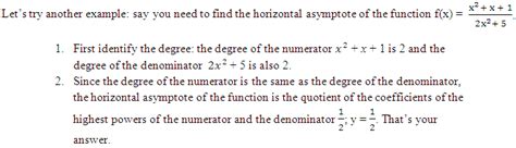 Horizontal Asymptotes