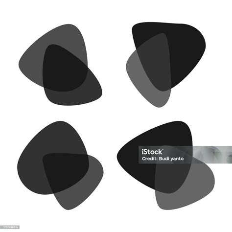 블롭 셰이프 벡터 세트입니다 무작위 얼룩 잉크 얼룩 돌 실루엣 잉크 얼룩 유기 추상적 인 간단한 유체 Splodge Elemets 흰색 배경에 격리되어 있습니다 벡터 그림