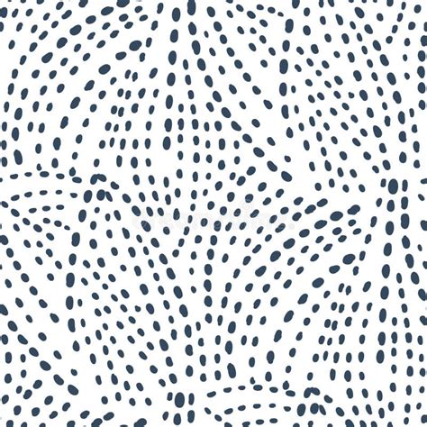 Monochrome Seamless Pattern With A Simple Abstract Drawing Vector Stock Illustration