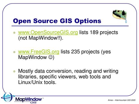 Ppt Going Open Source Migrating Epas Basins To Mapwindow Open
