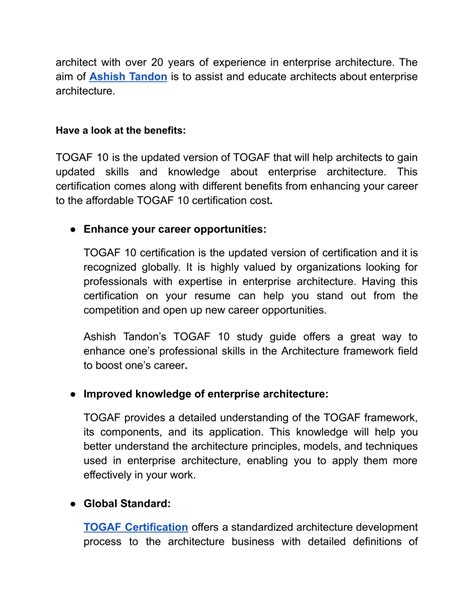 Ppt Benefits Of Togaf Certification Powerpoint Presentation Free Download Id 12149468