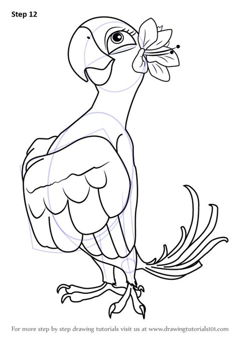 Learn How To Draw Jewel From Rio Rio Step By Step Drawing Tutorials